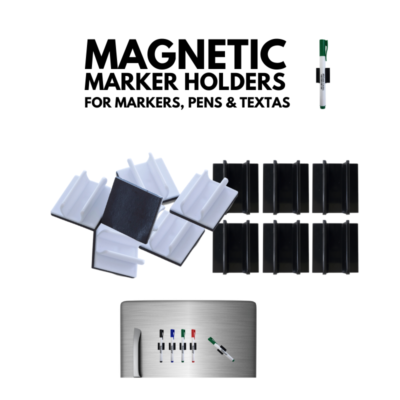 Magnetic Whiteboard Marker Holders, for Markers, Pens, Texta, Dry Erase ...