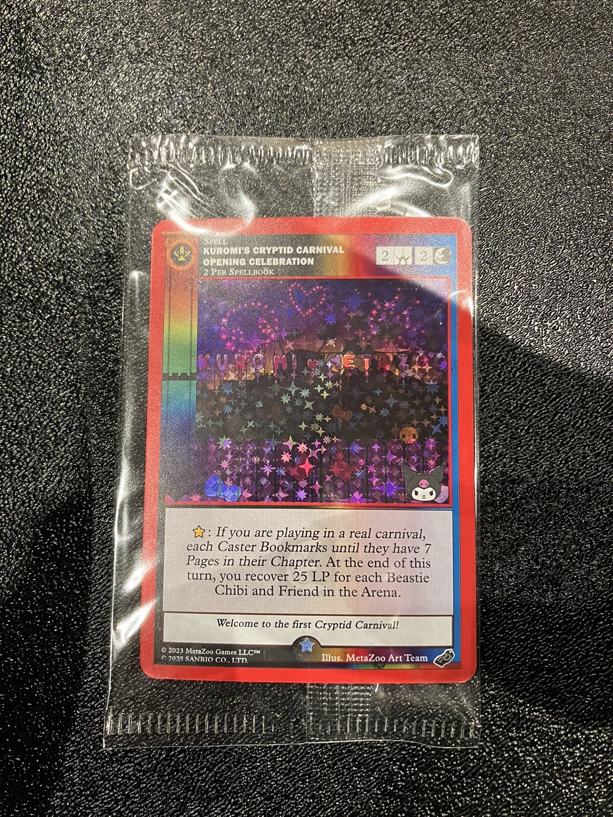 MetaZoo X Hello Kitty KUROMI’s Cryptid Carnival Promo Card NYCC 2023 ...