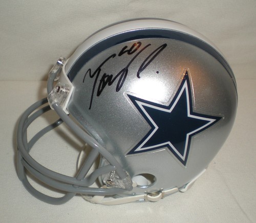TONY POLLARD - RB - Dallas Cowboys Autographed Mini Helmet including ...