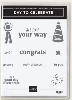 Stampin' Up! DAY TO CELEBRATE Memory Keeping Rubber Stamps RETIRED ...