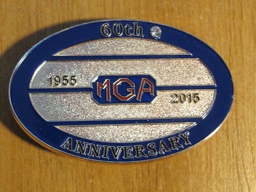 MG Model MGA 60th Diamond Anniversary 1955-2015 Grill Badge. Rare! | eBay