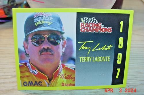 Racing Champions 1997 Terry Labonte NASCAR Collector Card Vintage c15 ...