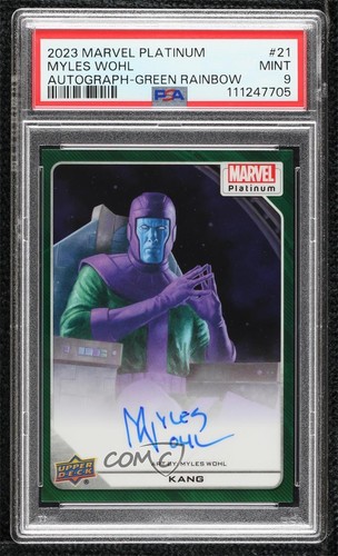 2023 Marvel Platinum Green Rainbow 9/10 Kang by Myles Wohl PSA 9 MINT ...