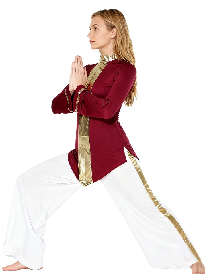 Womens Outfits Performance Costume Lyrical Set Shirt Liturgical Wide ...