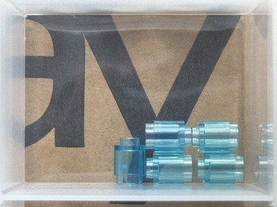 LEGO Parts - Trans-Light Blue Brick, Round 1 x 1 - No 3062 - QTY 5 | eBay