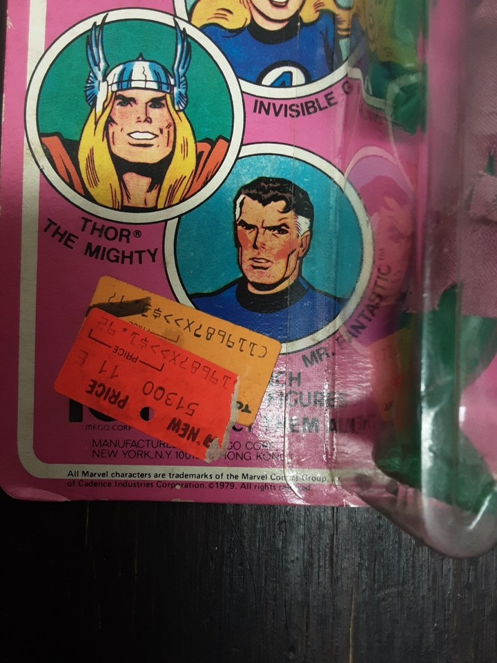Vintage Marvel WGSH Mego The Incredible Hulk MOC Broken Arm 1979 | eBay