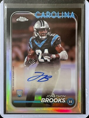 Jonathan Brooks Auto - Rookie - 2024 Topps Chrome Football #RA-JBR ...