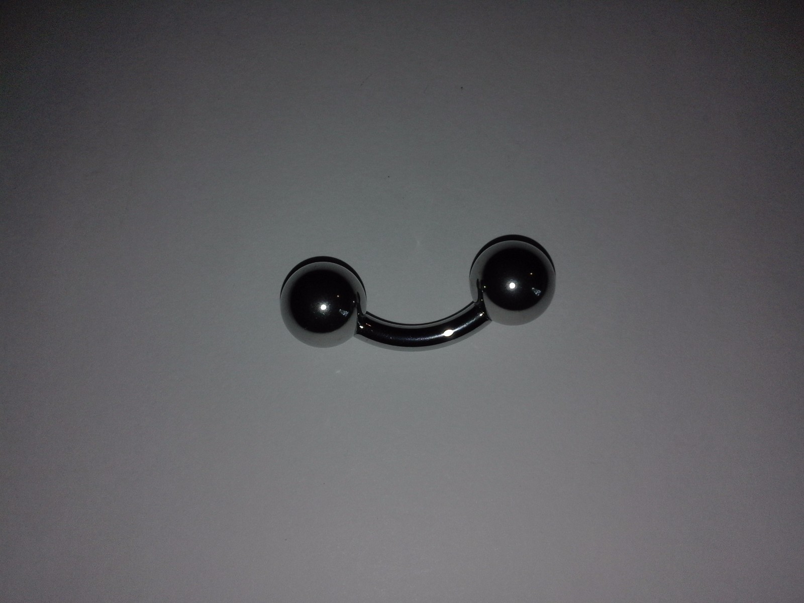 HEAVY GAUGE CURVED BARBELL BANANA BAR 7X19MM PRINCE ALBERT PA 18MM ...