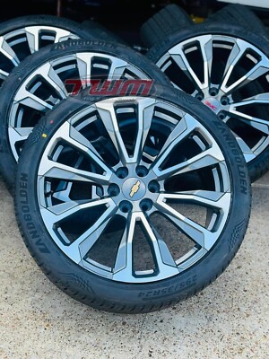 4 NEW 22" INCH GMC/CHEVY ESCALADE RAM GRAY MACHINE 6X139 WHEELS/TIRES ...