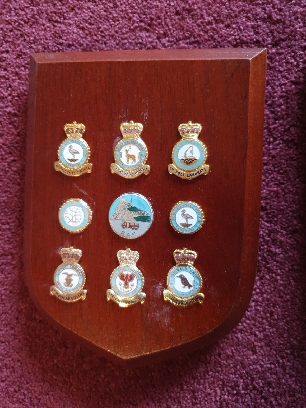 Royal Air Force Station Akrotiri wall plaque shield RAF with numerous ...