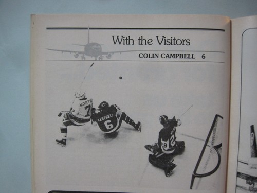 1977/78 VANCOUVER CANUCKS PITTSBURGH PENGUINS PROGRAM JERE GILLIS COLIN ...