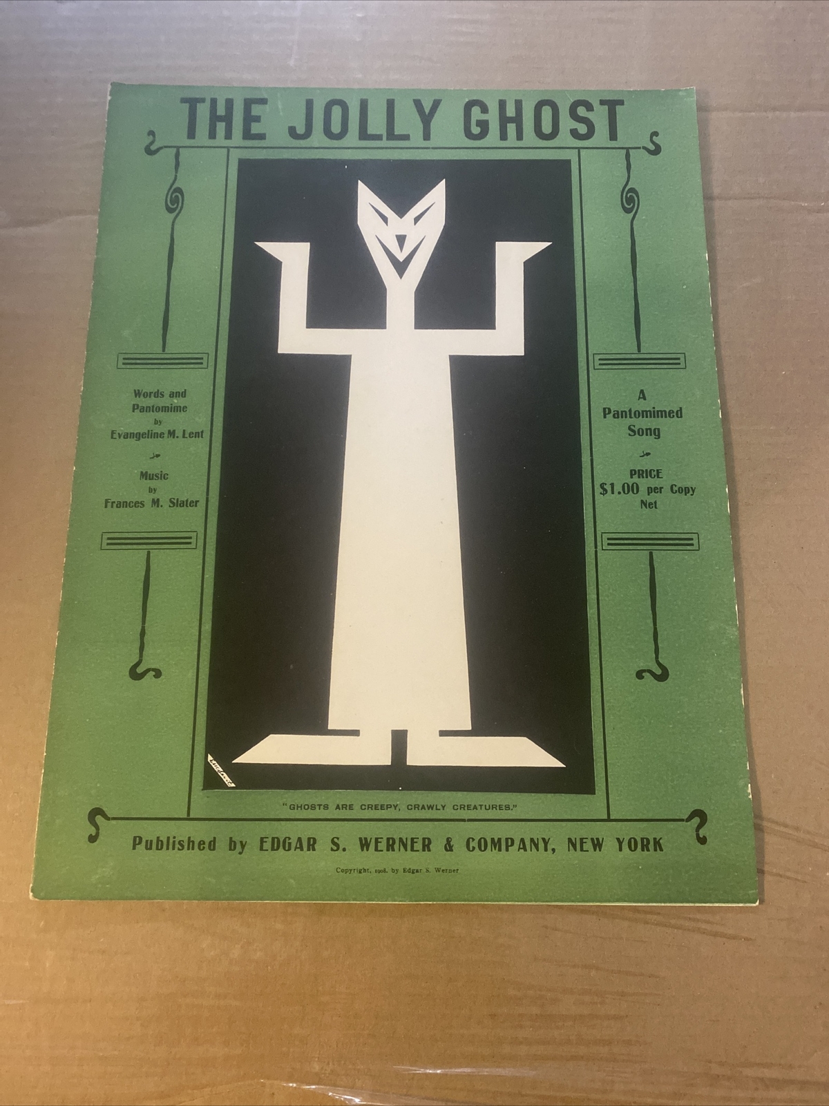 The Jolly Ghost 1908 Program,sheet Music | eBay
