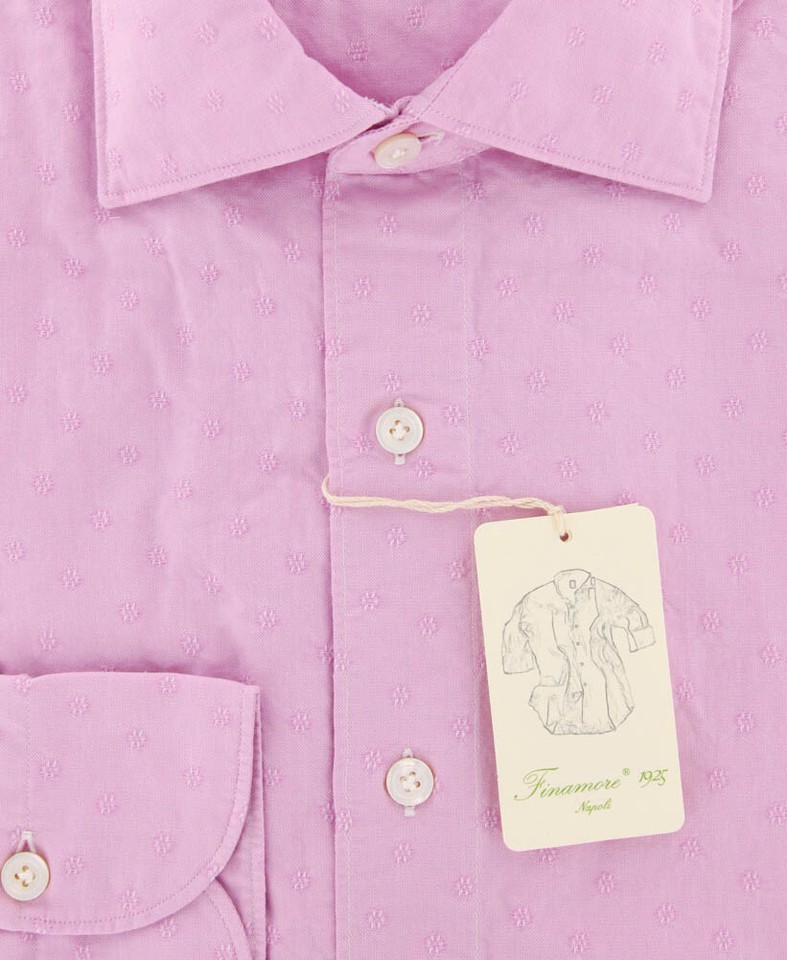 Finamore Napoli Rosa Camicia - Extra Slim - 16/41 - (26SEN08025802) | eBay