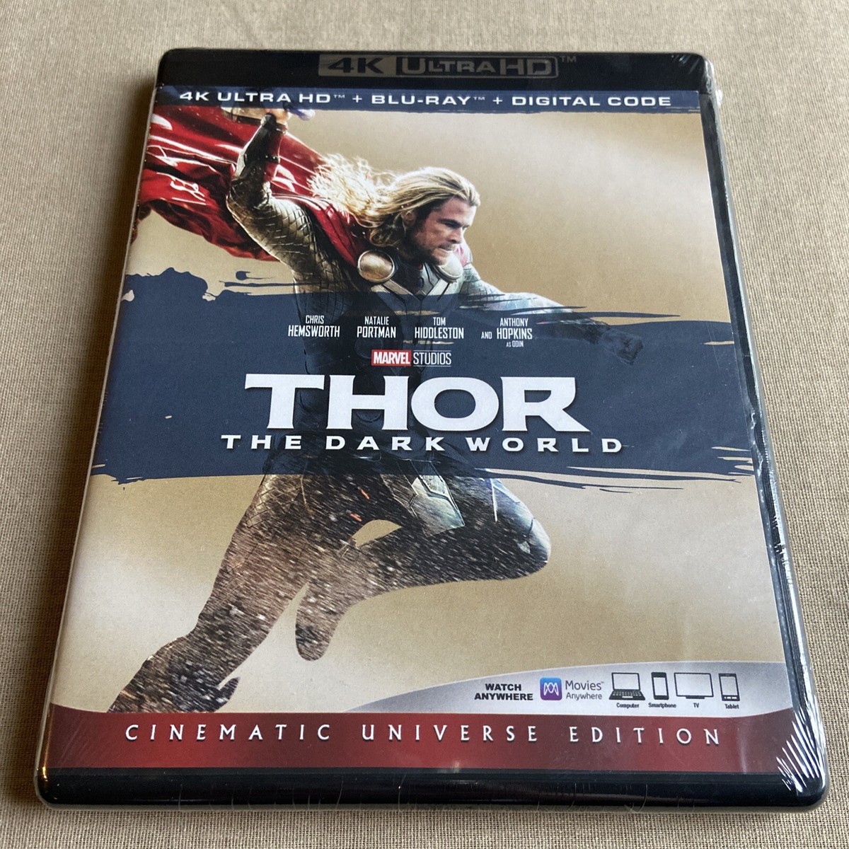 Thor 2 Blu Ray Marvel's Thor 2:Dark World (4K+Blu Ray) Slipcover