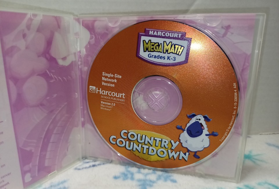 Math: Harcourt Mega Math Grades K-3 Country Countdown CD ROM ...