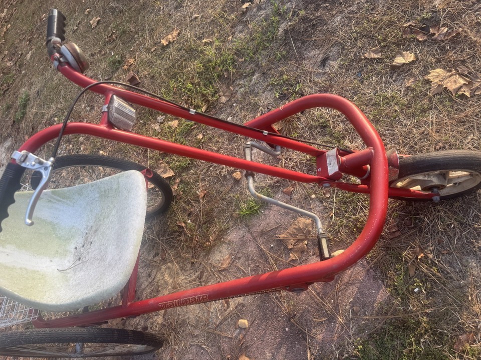 Vintage Trailmate JoyRider Tricycle Handicap Bike Red Great Working ...