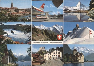 Switzerland Swiss Landscapes & Landmarks Collage Photoglob-Wehrli AG ...