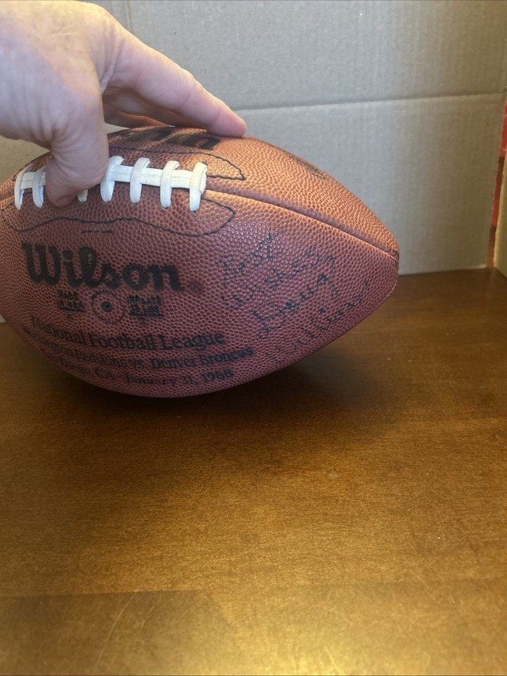 DOUG WILLIAMS Signed Super Bowl XXII AUTOGRAPHED WILSON FOOTBALL | eBay