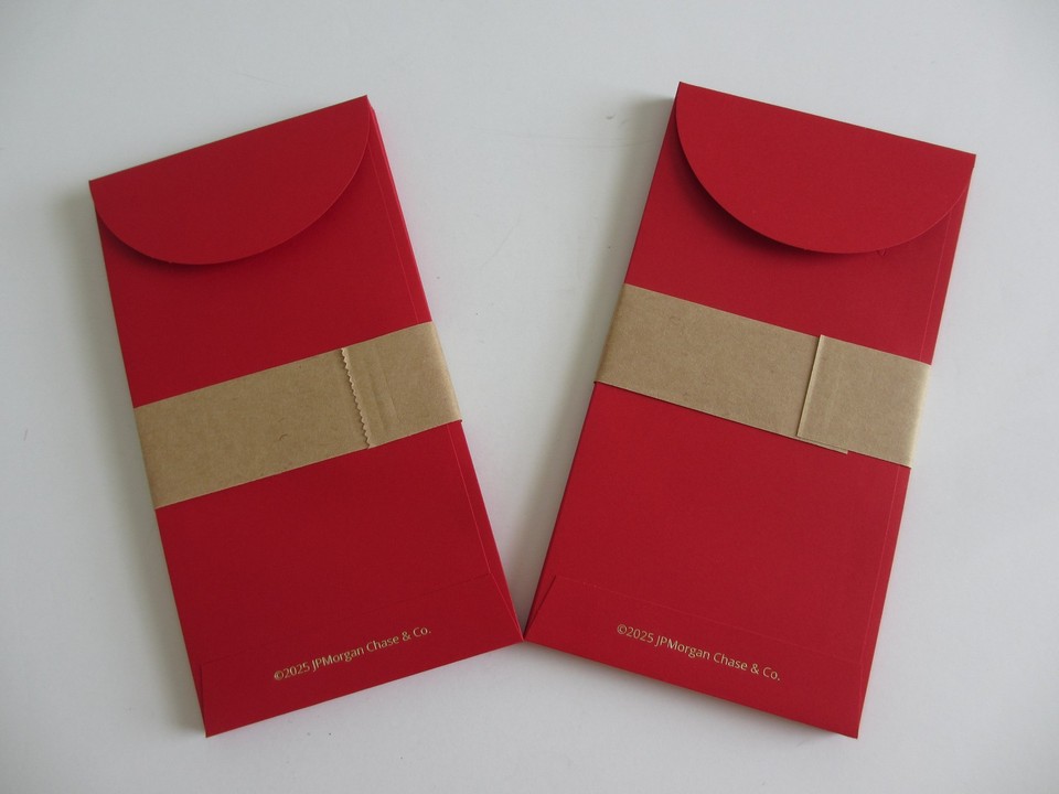 🔥 16-Pack of 2025 JPMorgan Chase Bank Red Envelopes Chinese Lunar New ...