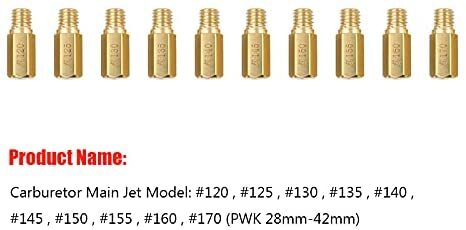 Carburetor 30Pc Main Jets+ 10Pc Slow Jets/Pilot Jet Kit For nibbi 24mm ...