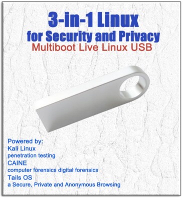 Tails OS Kali Linux CAINE Multiboot Live Boot USB for Security ...