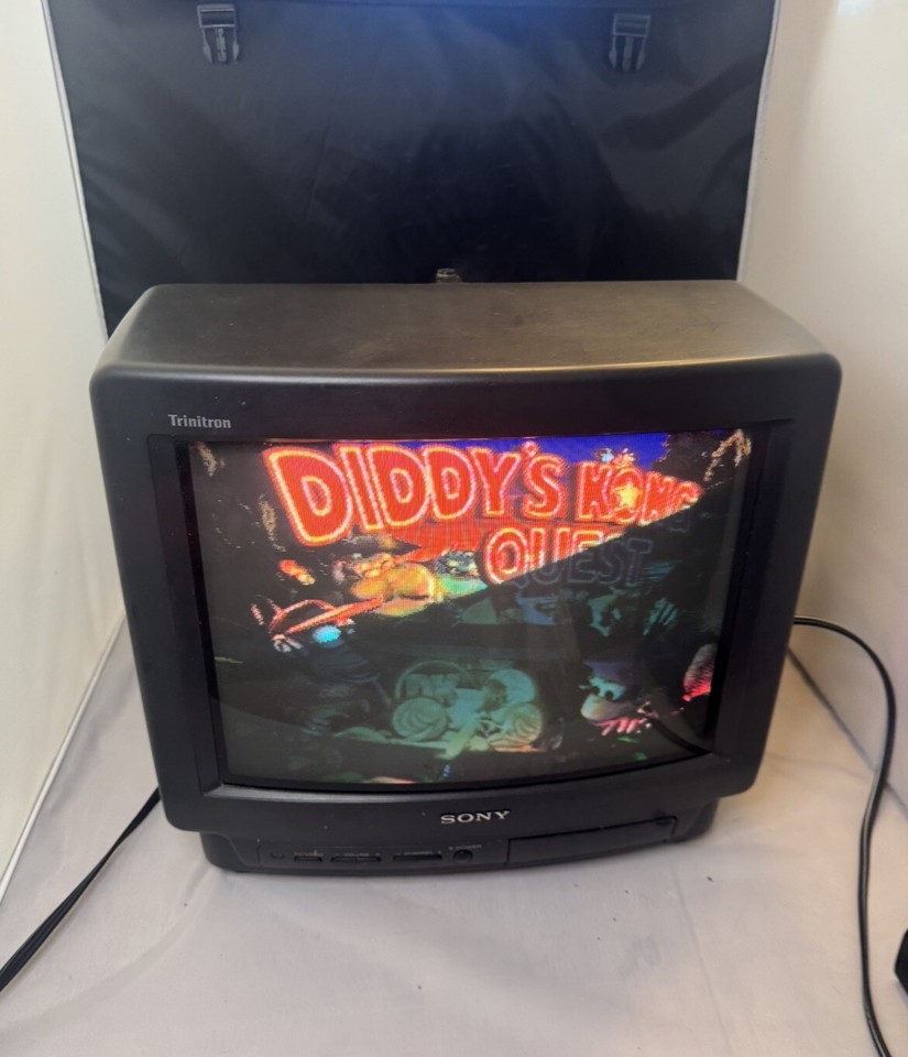 Sony Trinitron KV-13M10 13" CRT TV Retro Gaming TV No Remote | eBay
