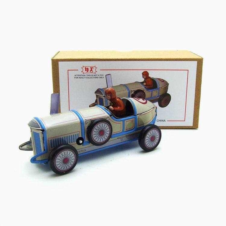 1 PC Vintage Toy Tin Car Model Win-Up Toy Veteran Car Collectible Model ...