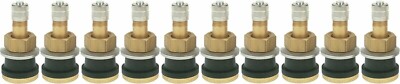 TR501 1-1/2" Brass Clamp-in Round Tubeless Tire Truck Valve Stem Pack ...