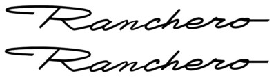 auto231 RANCHERO pick up truck Logo Die Cut Vinyl Graphic Decal Sticker ...