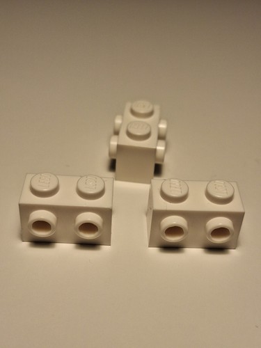 LEGO Brick 1x2 With Studs On 2 Sides X3 White (52107) *USED* | eBay UK