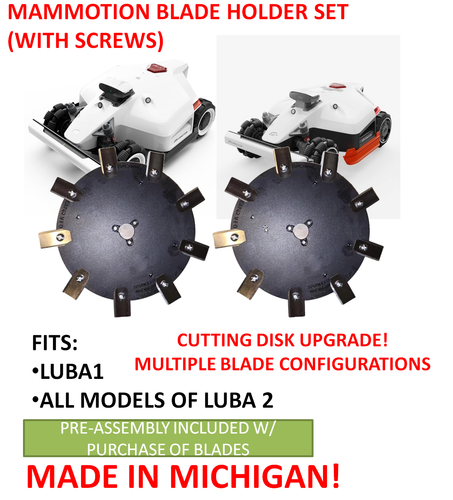 Mammotion Luba 1 & 2 cutting discs, 9-bladed 3D printed in ABS FULLY ...