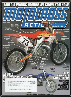MOTOCROSS ACTION – April 2003 Tim Ferry's YZ450 Race Bike / Chad Reed ...