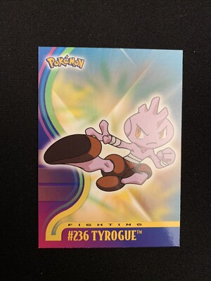Pokemon Topps Tyrogue Non Holo TV Animation Edition Card #236 | eBay