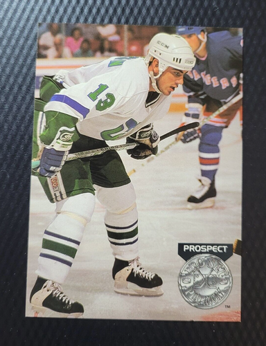 1992 Pro Set Platinum Prospect GEOFF SANDERSON Hartford Whalers ROOKIE ...
