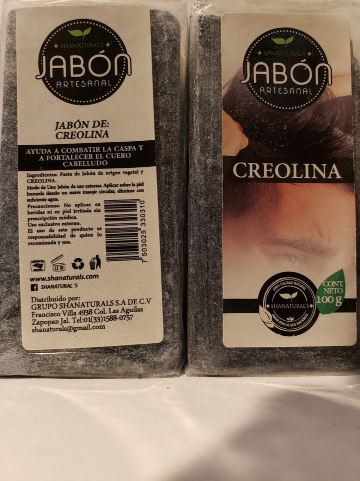 CREOLINE SOAP/JABON DE CREOLINA 100GRS Strong Hair Exfoliante,Cleanser ...