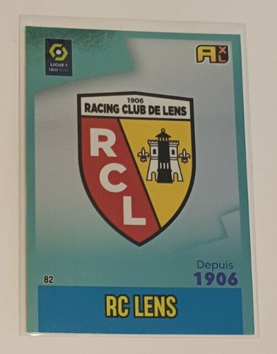 Carte Card Carta n°82 Ecusson Badge Logo RC LENS Panini Adrenalyn 2021 ...