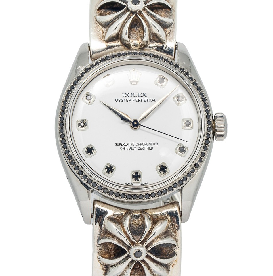 Rolex Oyster Perpetual Chrome Hearts 6480 SS-Sterling Silver Manual ...