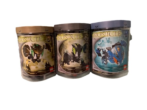 LEGO 8560, 8561, 8662 BIONICLE 8560 Pahrak + 8561 Nuhvok + 8562 Gahlok ...