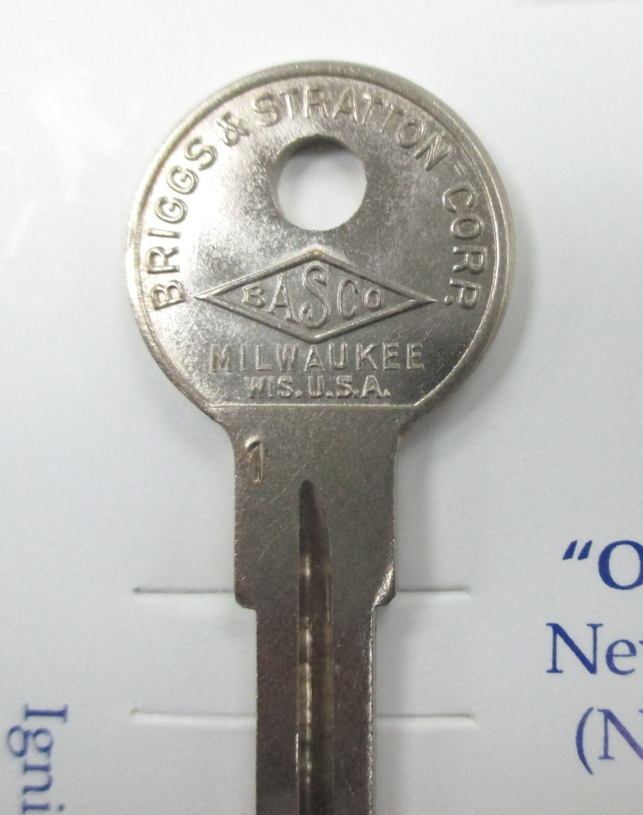 Vintage BASCO GV-1 Pair Round Headed NOS Keys 1930's Chandler Hupmobile ...