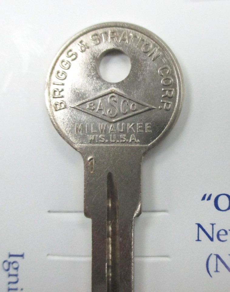 Vintage BASCO GV-1 Pair Round Headed NOS Keys 1930's Chandler Hupmobile ...