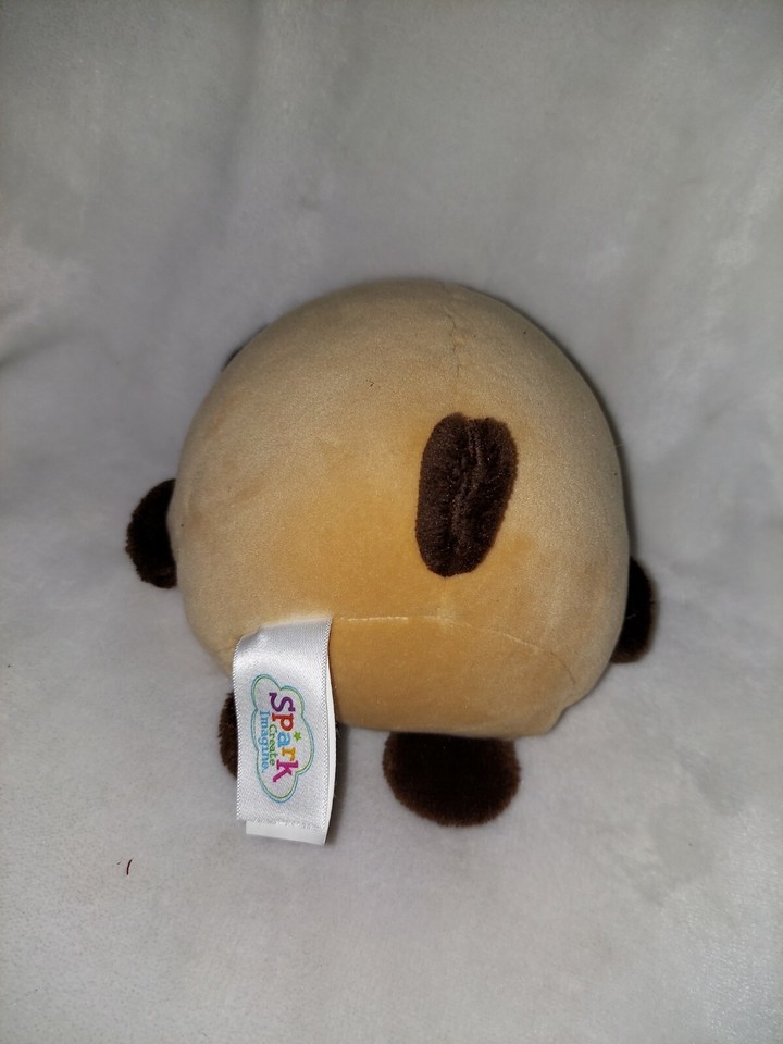 Spark Create Imagine Dog Puppy Rattle Plush Lovey Brown Spot Squishy 4 ...
