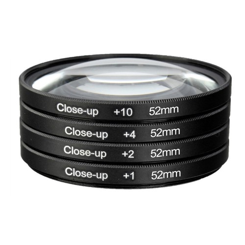 52mm +1+2+4+10 Universal DSLR Digital Camera Close Up Macro Lens Filter ...