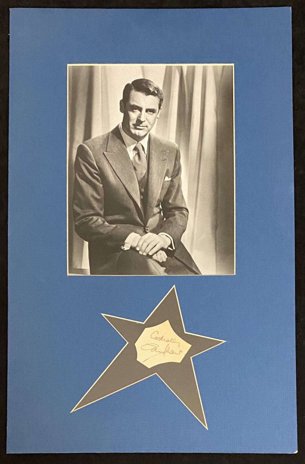 Cary Grant Signed Autograph - Matted Cut Auto with Photo | eBay