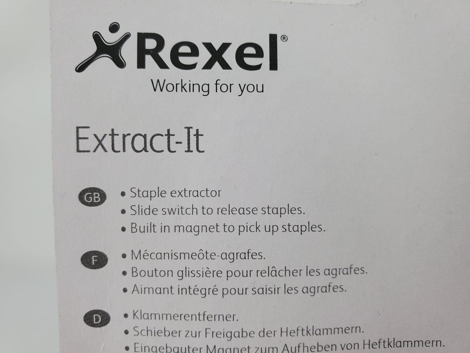 Rexel Extract-It Staple Remover w/ Slide Switch to Remove Staples 03001 ...