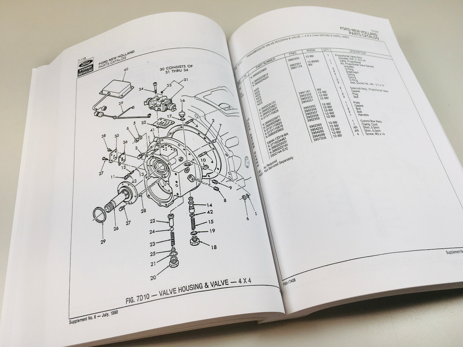Ford 455 455C 455D Tractor Loader Backhoe Parts Manual Catalog Assembly ...