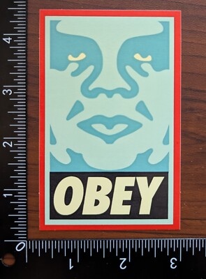 Obey Andre Giant Vinyl Sticker OG Shepard Fairey Slap Face VTG Blue 13 ...