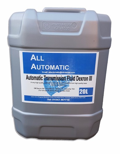 ATF DEXRON 3 20 Litre Drum | Automatic Transmission Fluid/Oil DXIII ...