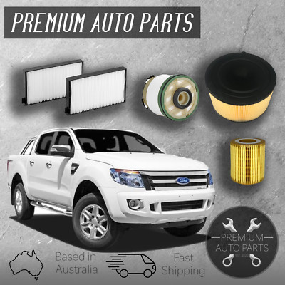 Service Filter Kit [Air Oil Cabin Fuel] Fit Ford Ranger PX 2.2L 3.2L T ...
