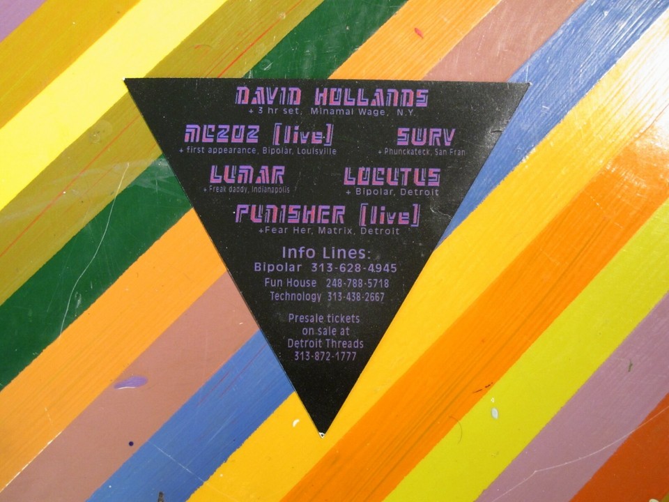 vtg 1990s 2000s Rave Music Dance Event Flyer - Detroit Hardkiss St ...