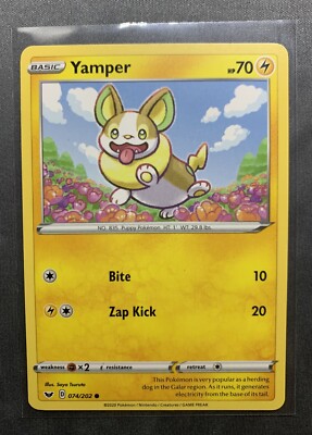 Pokemon 2020 - Yamper 074/202 Sword & Shield | eBay